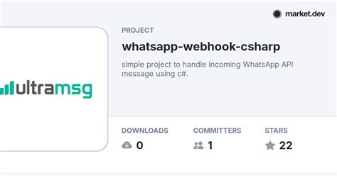Whatsapp Webhook Csharp Ecosystem Directory Market Dev