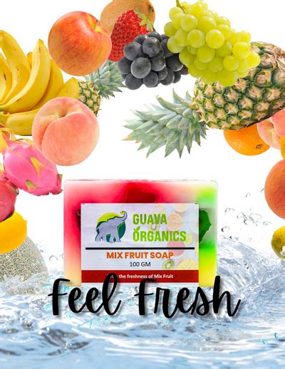 Mixed Fruit Soap Guava Organics
