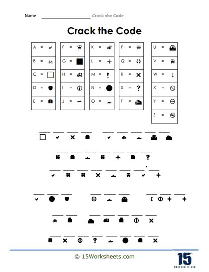 Crack The Code Worksheets 15