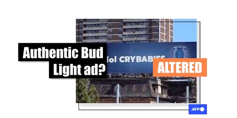 Bud Light Crybabies Billboard Is Fake Fact Check