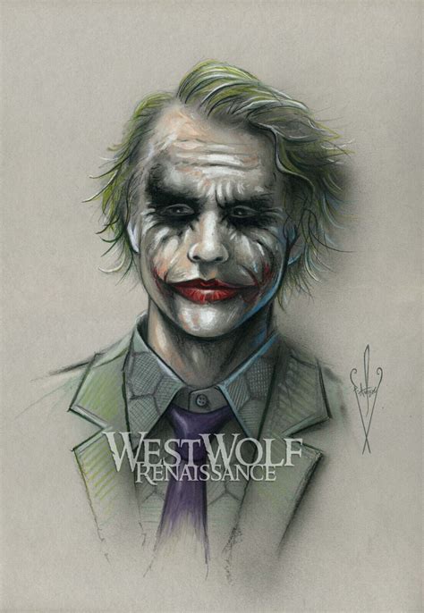 Heath Ledger Joker Drawing
