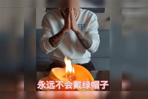 老婆给老公过生日，老公许完心愿吹蜡烛，吹得脑袋缺氧也吹不灭这下心愿破灭了许完心愿老公