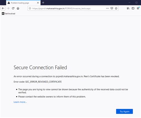 Secure Connection Failed When Accessing The Site · Issue 53224