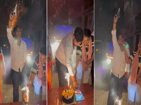 Delhi Man Arrested For Cutting Birthday Cake By Pistol After Video