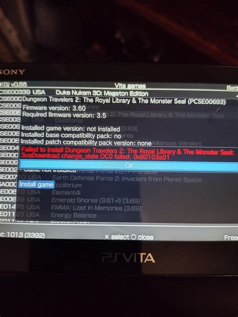 I Keep Getting Error Codes Please Help Rpsvitahomebrew