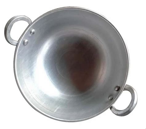 10inch Silver Aluminium Kadai At ₹ 265kg Shanti Nagar Rewari Id