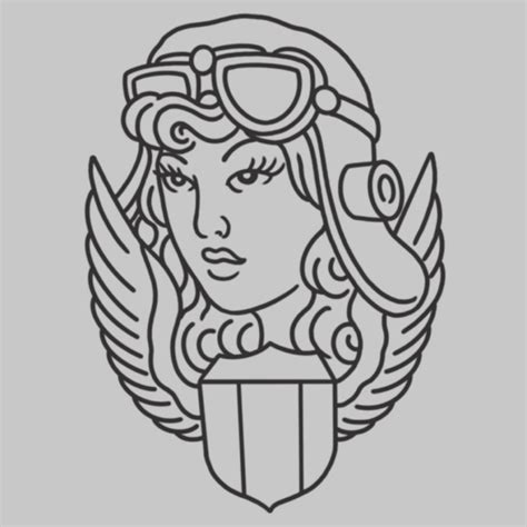 Pilot Pin Up Tattoo By Jeff Madonna Poppycock Tattoo