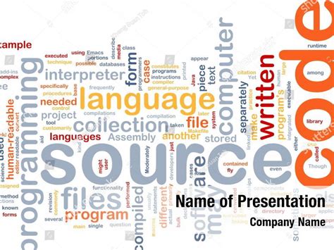 Programming Cloud Project Word PowerPoint Template Programming Cloud