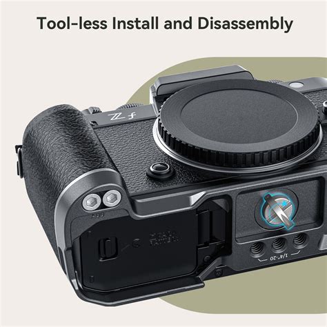 L Shape Handle Arca Plate And Silicone Grip Silver Black