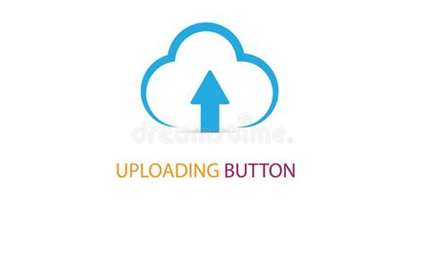Web Upload Button Logo Template Web Upload Icon Web Upload Symbol Stock