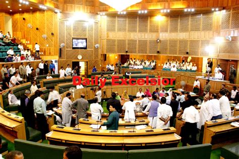Uproar In Jammu And Kashmir Legislative Assembly By Bjp Members Over