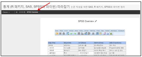 통계 r 패키지 sas spss와 파이썬 따라잡기 spss overview