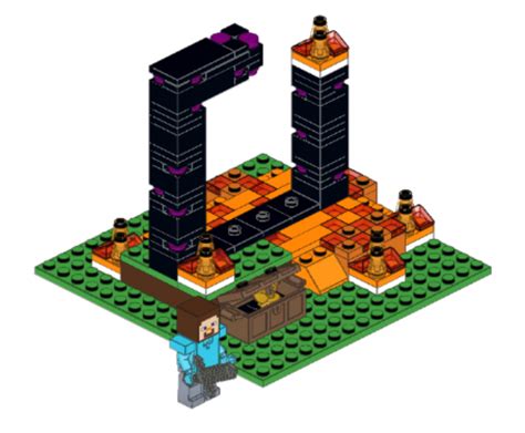 Lego Moc The Broken Nether Portal Zerbrochenen Nether Portal By I Luv Lego Rebrickable