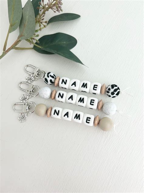 personalized keychain keychains with name name keychain backpack