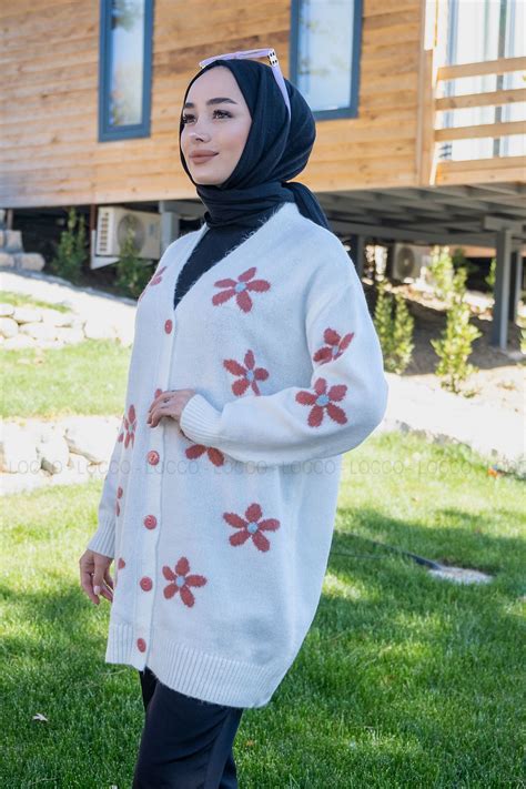 Papatya Desen Hirka Beyaz