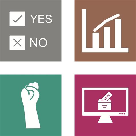 Yes No Option And Statistics Icon 44681369 Vector Art At Vecteezy