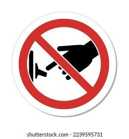 Iso Prohibition Sign Do Not Switch Stock Vector Royalty Free