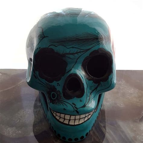 Ceramic Sugar Skull Etsy