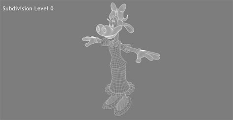 Clarabelle Version 2 3d Model 129 Max Dae Obj 3ds Fbx C4d Ma