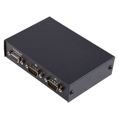 Qisuw DB9 Pin Serial RS232 Switch Box Manual Button For PC Sharing To Serial Device Walmart Com