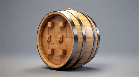 葡萄酒或啤酒木桶或小桶的 3d 插圖 威士忌酒桶 木桶 桶背景圖片和桌布免費下載
