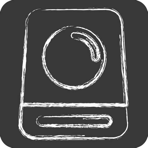 Icon Dvd Suitable For Computer Components Symbol Chalk Style Simple Design Editable Design