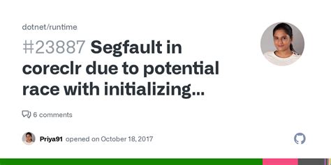 Segfault In Coreclr Due To Potential Race With Initializing Thread