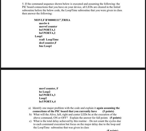 5 if the command sequence shown below is executed