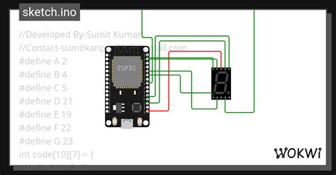 Countdown Timer Wokwi Esp32 Stm32 Arduino Simulator