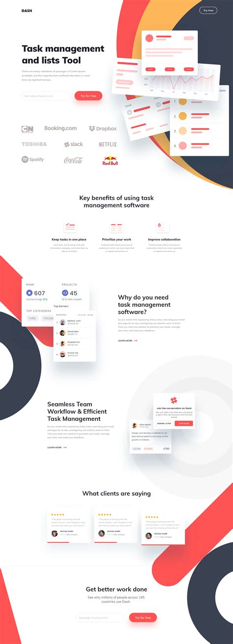 Task Management Web App Landing Page Freebie Supply Task Management Web App Landing Page Freebie Supply