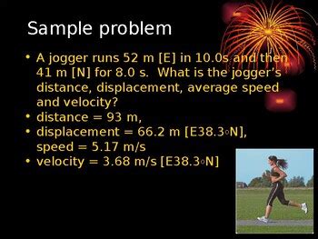 DISPLACEMENT SPEED VELOCITY POWERPOINT SPH U Ppt Grade Physics Power Point