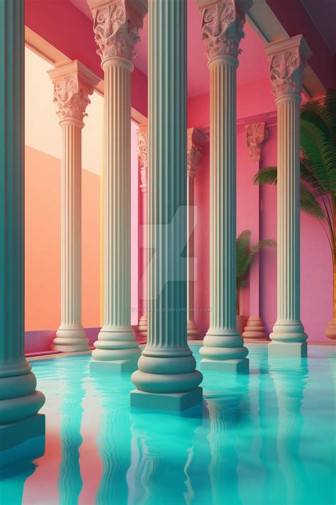 Aesthetic Columns Vertical Wallpaper By Coolarts223 On Deviantart