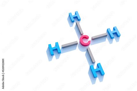 3d Model Chemical Methane Ch4 Redirects Here For Other Uses See Ch4 3d Rendering Stock
