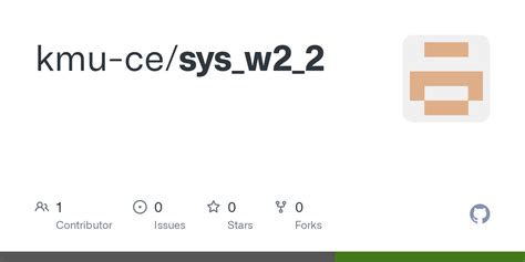 github kmu ce sys w2 2