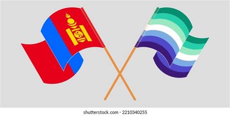 Crossed Flags Palestine Taliban Official Colors Stock Vector Royalty