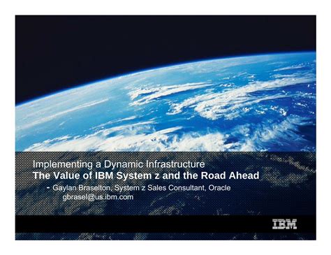 Pdf Implementing A Dynamic Infrastructure The Value Of Ibm