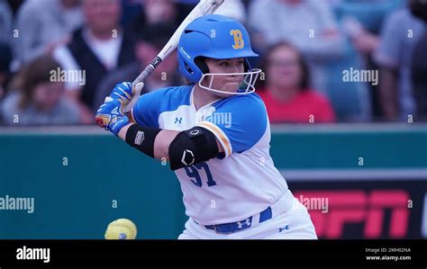 Uclas Delanie Wisz Bats During An Ncaa Softball Game Against Alabama