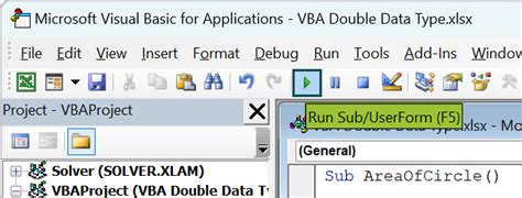 Vba Double Data Type Excel Examples Double Click Use
