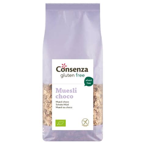 consenza crunchy muesli 350g multiple flavours plantx uk