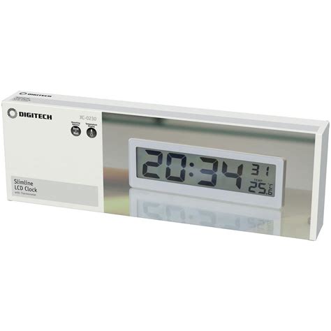 Digitech Lcd Clock With Thermometer — Folders