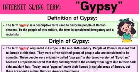 What Is The Meaning Of The Slang Term Gypsy • 7esl