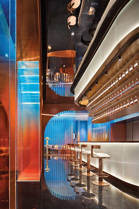 Trippy Geometric Forms Shape This Award Winning Bar Design