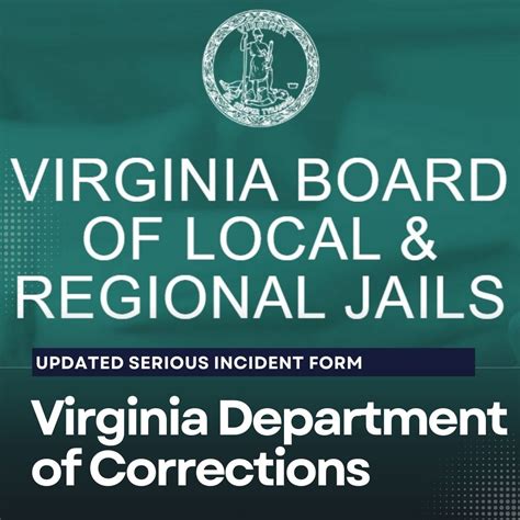 Updated Serious Incident Report Form Approved Virginia Sheriffs
