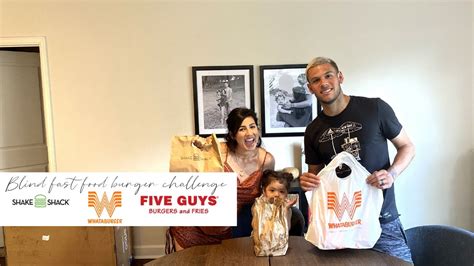 Blind Fast Food Burger Challenge Youtube
