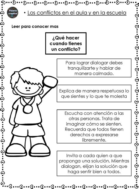 Ejemplos de Conflictos y Soluciones para Niños para Colorear Todos