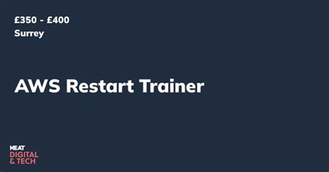 Damian Speirs On Linkedin You Searched For Aws Restart Trainer Heat
