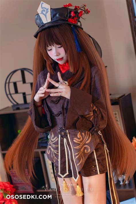 Model Niantutu Yaokoututu In Cosplay Hu Tao From Genshin Impact 66