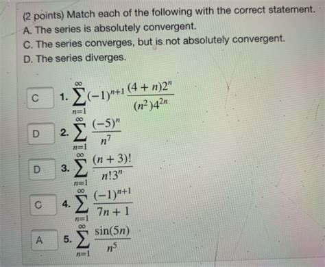 2 points match each of the following with the correct statement a