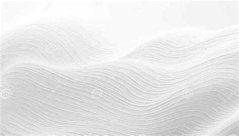 Elegant And Minimalist Seamless White Wave Texture Pattern Background With Mono Color Design
