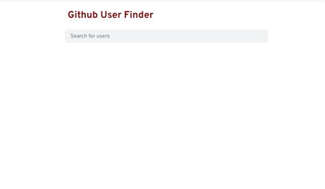 github user finder using htmlandcss in vanillajs with source code